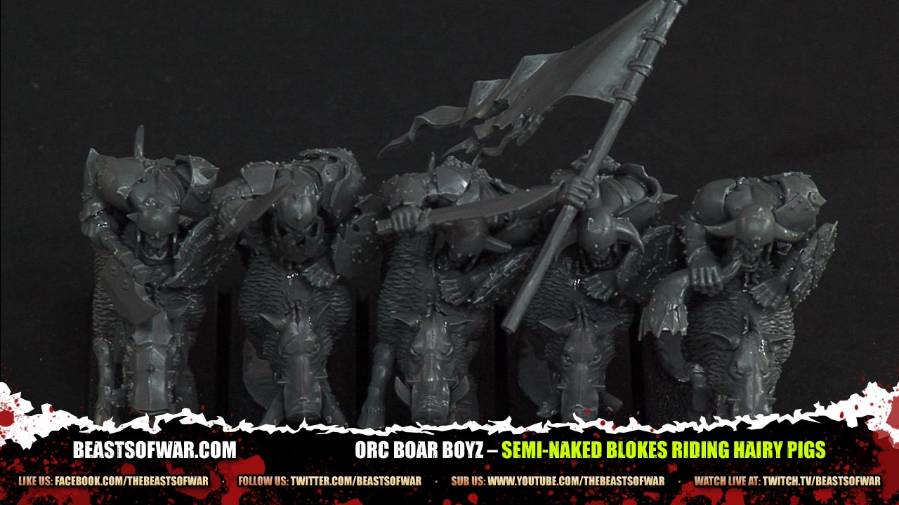 Orc Boar Boyz – Semi-Naked Blokes Riding Hairy Pigs – OnTableTop – Home ...