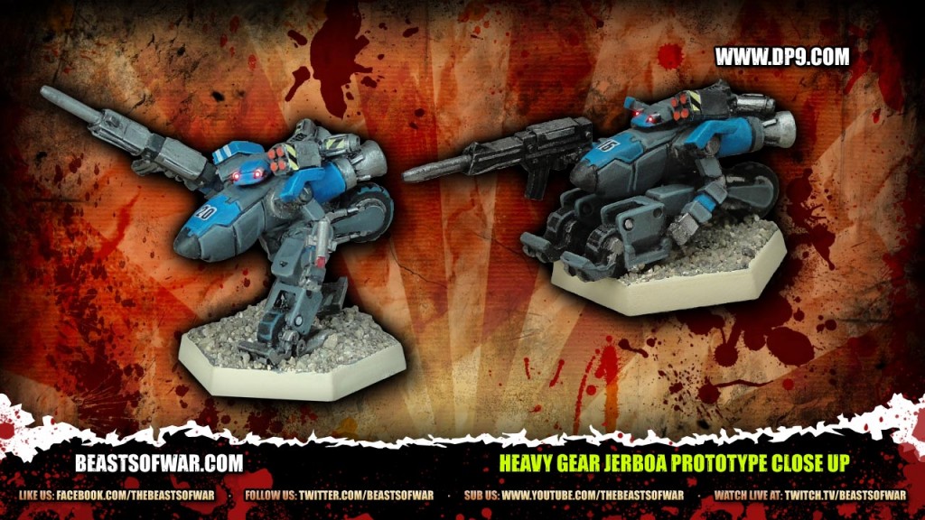 Heavy Gear Jerboa Prototype Close Up – OnTableTop – Home of Beasts of War
