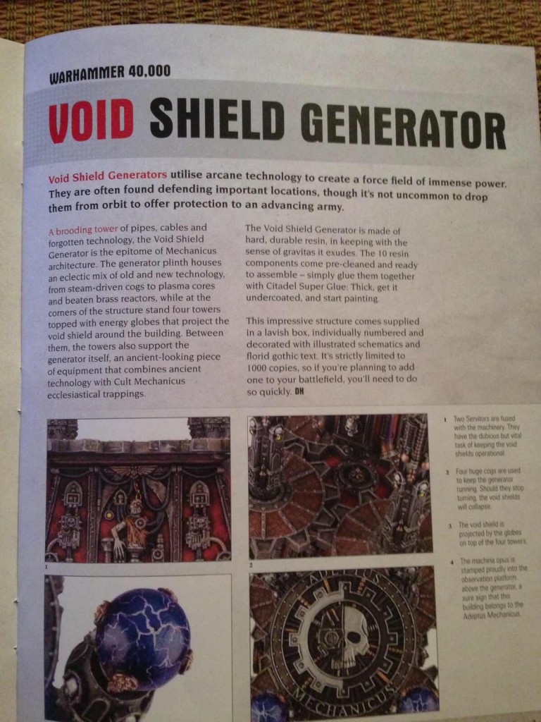 New Void Shield Generator For Warhammer 40,000 Leaked – OnTableTop – Home of Beasts of War