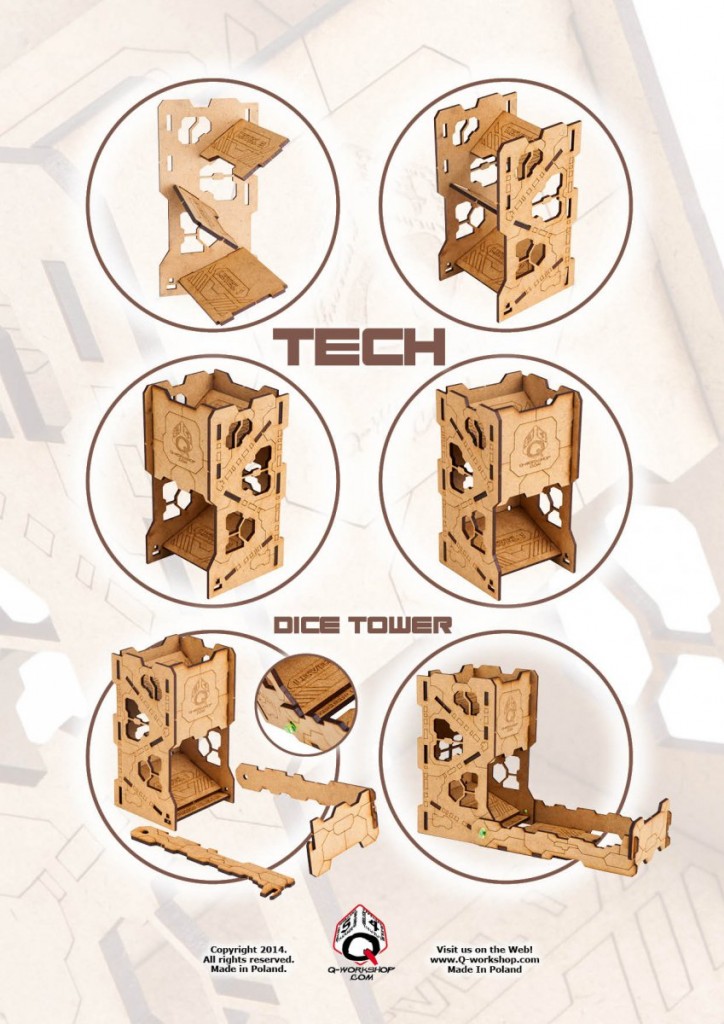 Make Your Dice Roll High Tech with Q-Workshop’s Dice Tower – OnTableTop ...