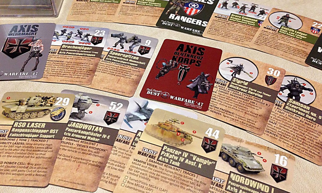 DUST Warfare Unit Cards Have Arrived – OnTableTop – Home of Beasts of War