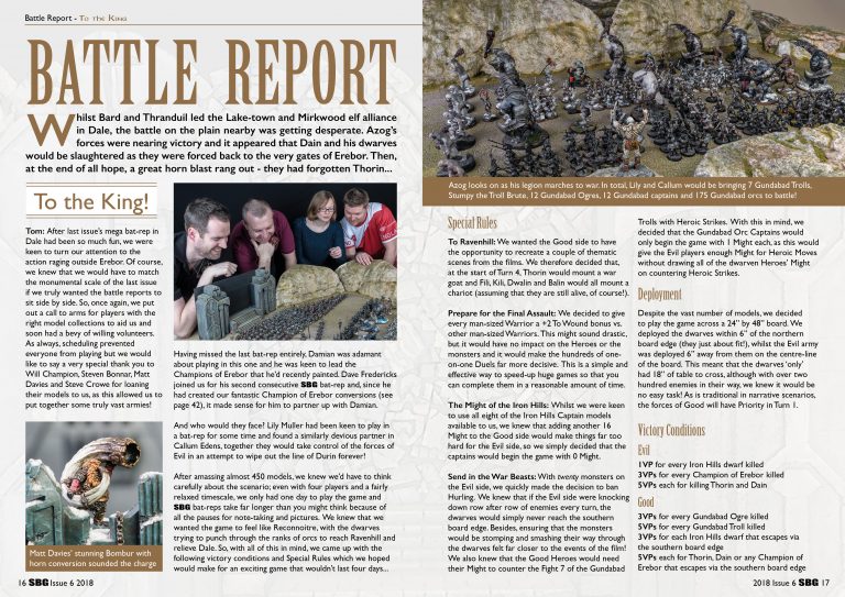 New Issue Of SBG Magazine Features Cinematic Hobbit Battle ...