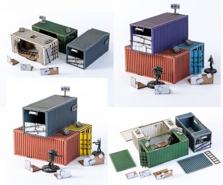 4Ground Hunker Down In Some Damaged Container Terrain Sets – OnTableTop – Home of Beasts of War