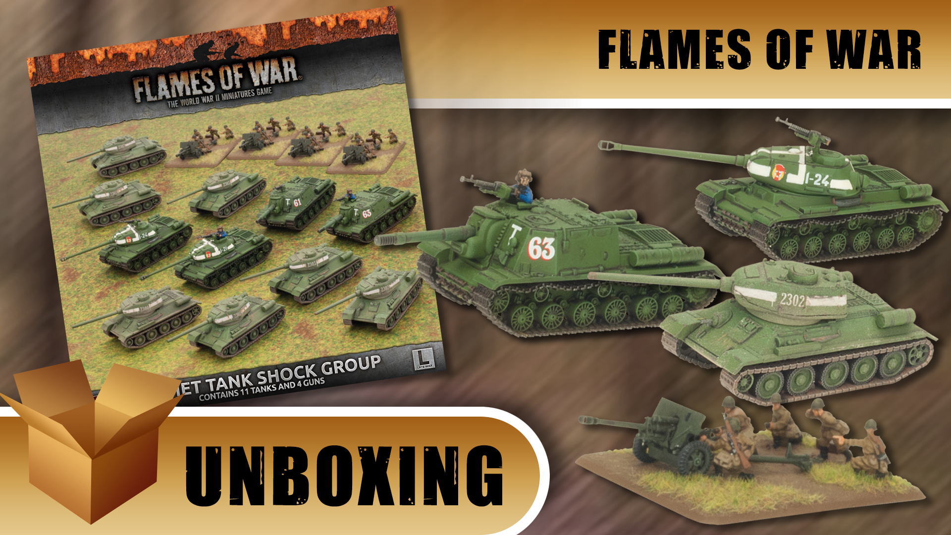 Flames Of War Unboxing: Soviet Tank Shock Group – OnTableTop – Home of ...