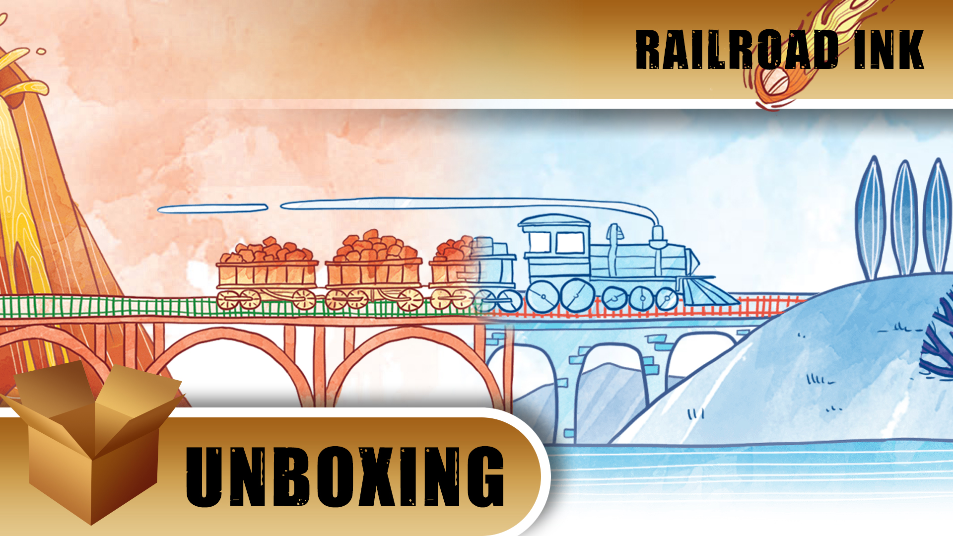 Unboxing: Railroad Ink – OnTableTop – Home of Beasts of War