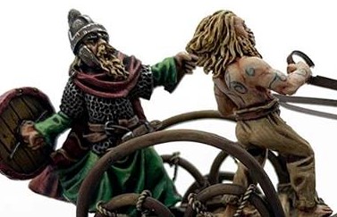 A Pict Warlord Storms Into Battle Atop His Footsore Chariot ...