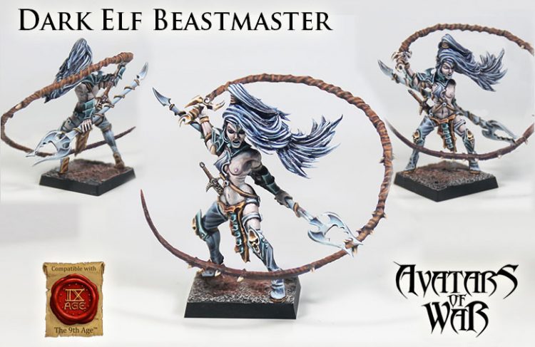 A Dark Elf Beastmaster Cracks Her Whip At Avatars of War – OnTableTop ...