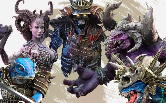 3D Art Digital Showcase War Demons Fantasy Bust Collection – OnTableTop ...