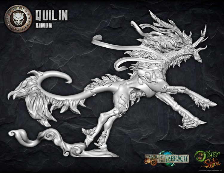 A Quilin Gallops Through The Breach Of Wyrd’s Obsidian Gate ...