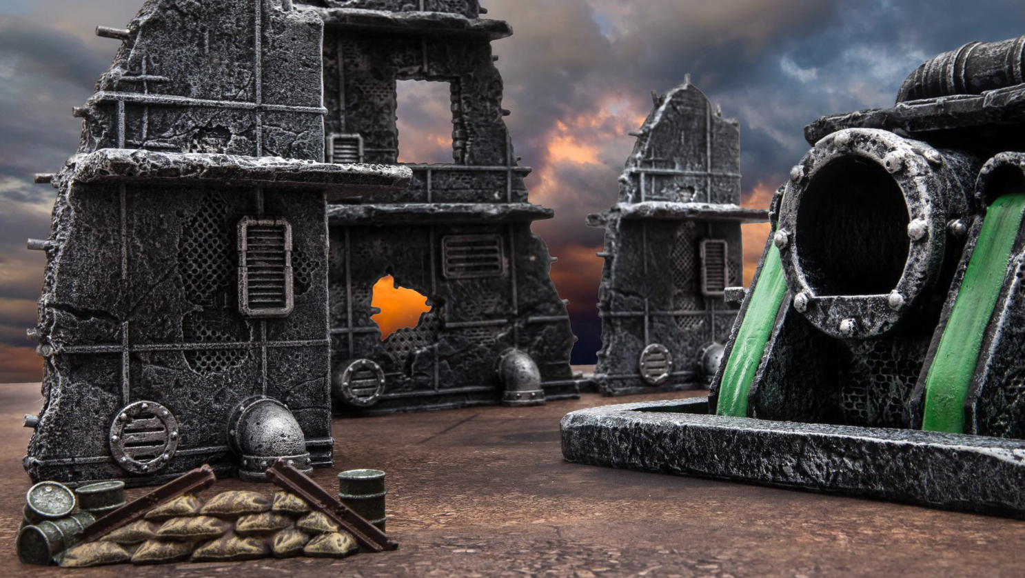 Explore GameMat’s Pre-Painted Fallout Zone Terrain Set – OnTableTop ...