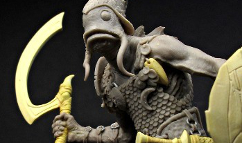 Black Sun Miniatures Tease Towering 75mm Fishman Warrior – OnTableTop ...