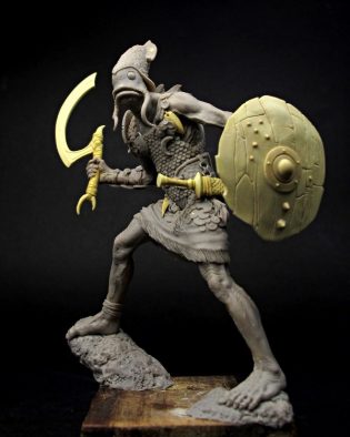 Black Sun Miniatures Tease Towering 75mm Fishman Warrior – OnTableTop ...