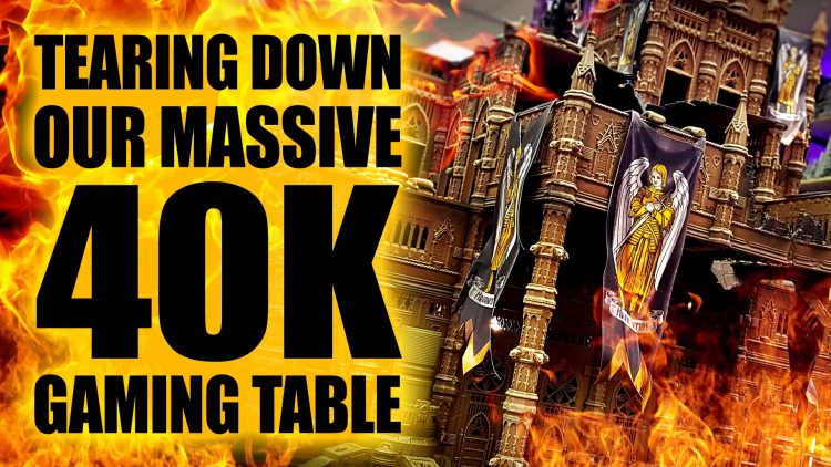 Tearing Down Our Massive Warhammer 40K Apocalypse Gaming Table ...