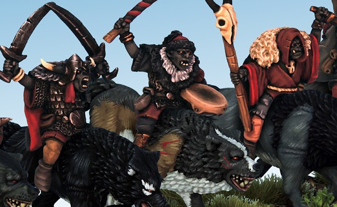 Painted Goblin Wolf Riders Are On The Prowl From North Star ...