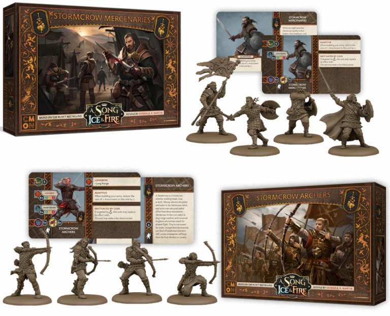 CMON Hire Stormcrow Mercenaries For A Song Of Ice & Fire – OnTableTop ...