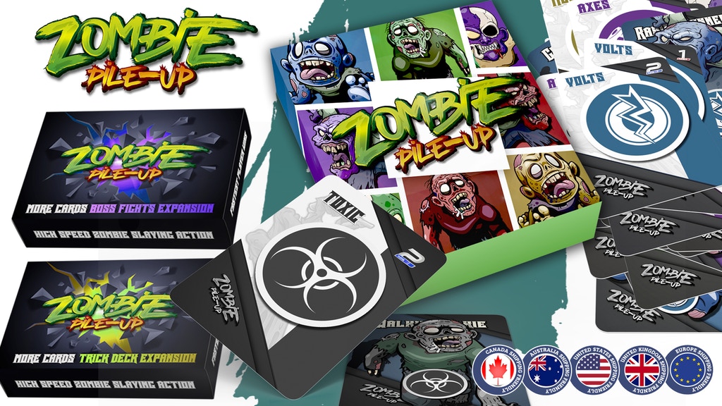 Zombie Pile-Up Big-Stack Edition Including Trick Deck Add on ...