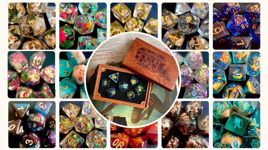 Ocean Adventure Polyhedral Dice by Adventurers Woodworks – OnTableTop ...