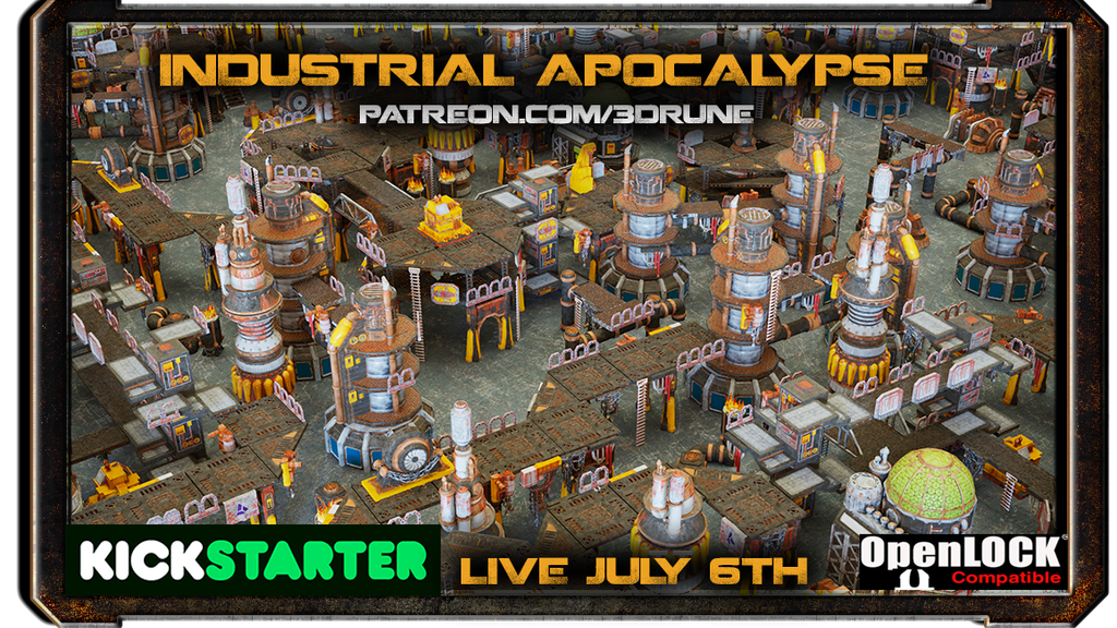 3D Printable Sci-Fi Modular: INDUSTRIAL APOCALYPSE – OnTableTop – Home ...