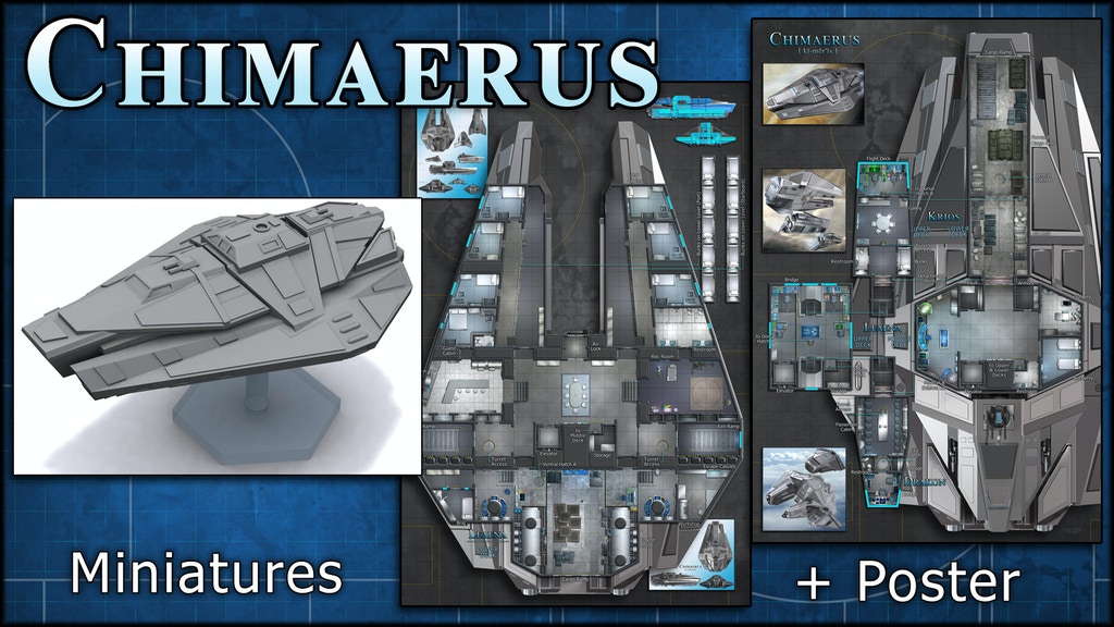 Chimaerus: Starship Maps & Miniature – OnTableTop – Home of Beasts of War
