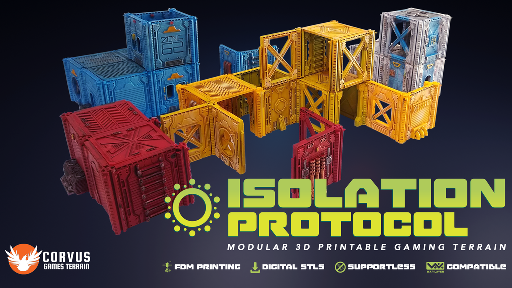Isolation Protocol: Modular 3D Printable Sci-fi Terrain STL ...