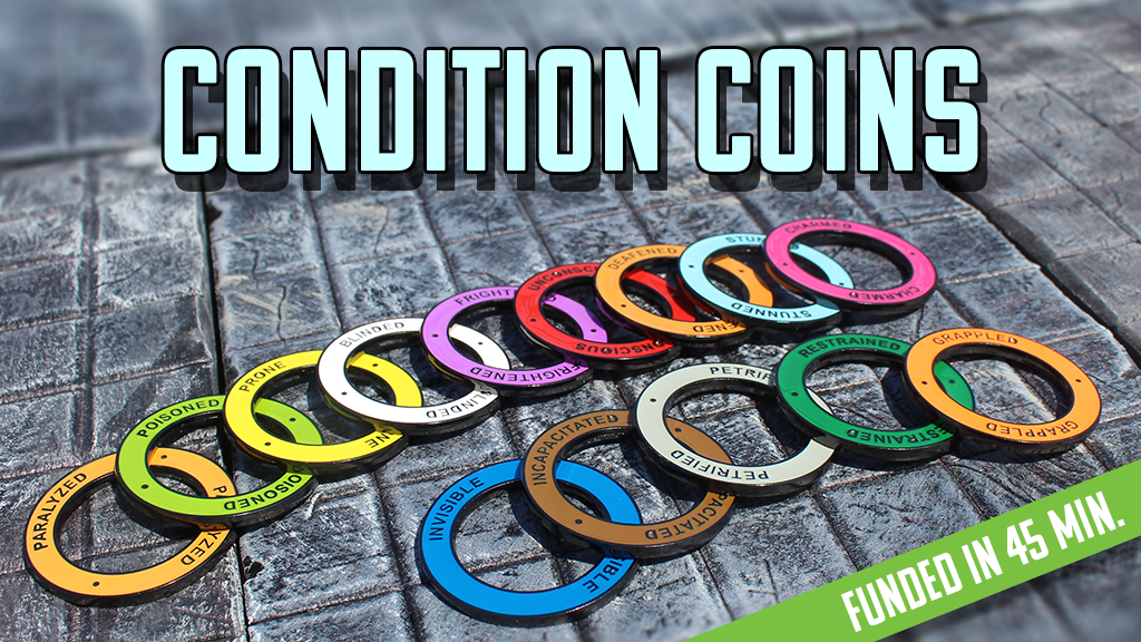 Condition Coins – Metal Status Marker Rings for D&D – OnTableTop – Home ...
