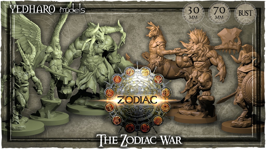 The Zodiac War by Yedharo Models / 30mm – 70mm – Busts – OnTableTop ...