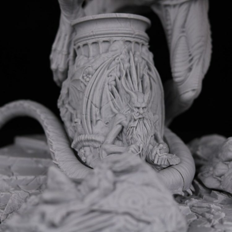 Creature Caster Reveal Ambitious Necromancer Dragon Miniature ...