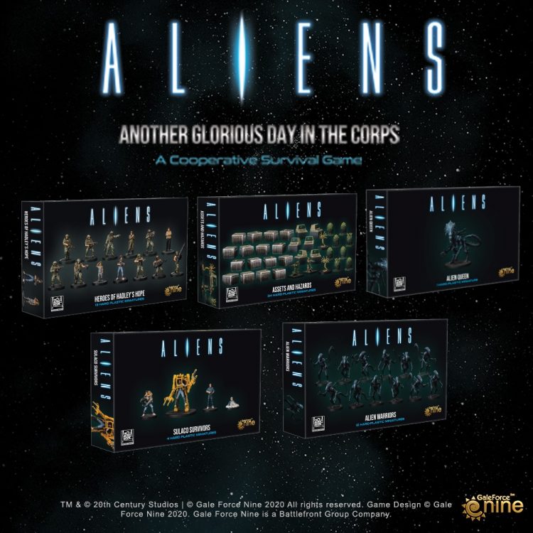 Gale Force Nine Offer Up New Aliens Board Miniatures Separately ...