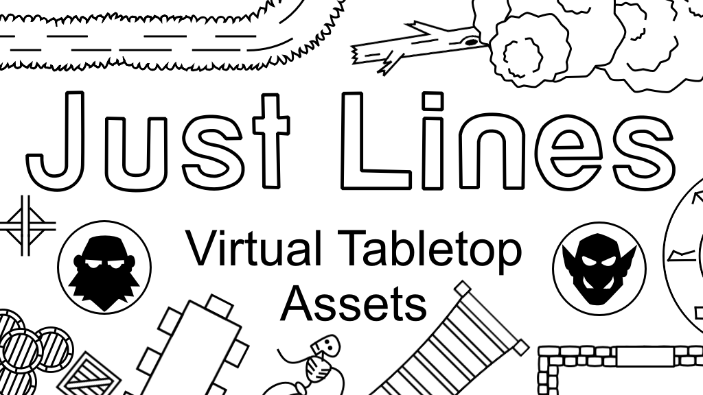 Just Lines Virtual Tabletop Assets – OnTableTop – Home of Beasts of War