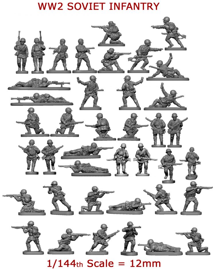 Victrix Update 12mm WWII Soviet Previews With Command Options ...