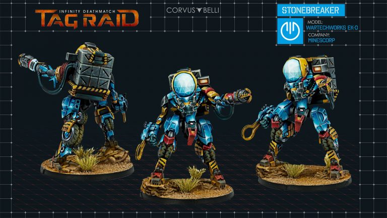 Corvus Belli Showcase Painted Infinity Deathmatch: TAG Raid Minis ...