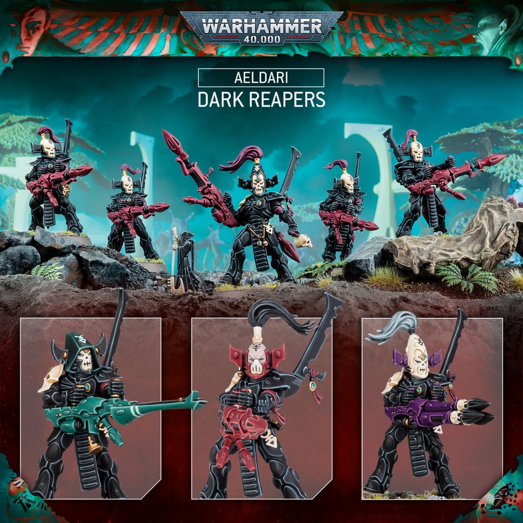 Games Workshop Showcase New 40K Aeldari Dark Reapers – OnTableTop – Home of Beasts of War