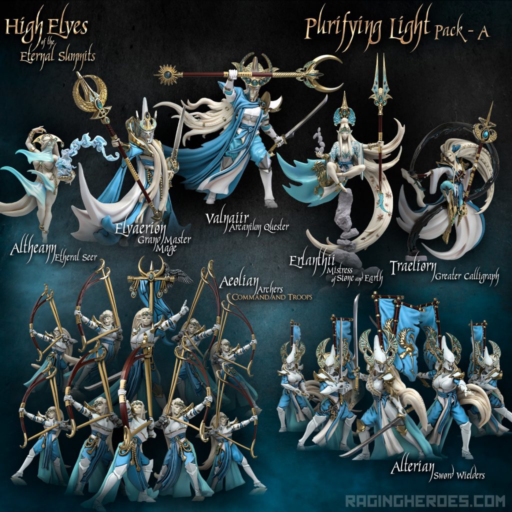 Raging Heroes Release New Elf Heroes For The Eternal Summits ...