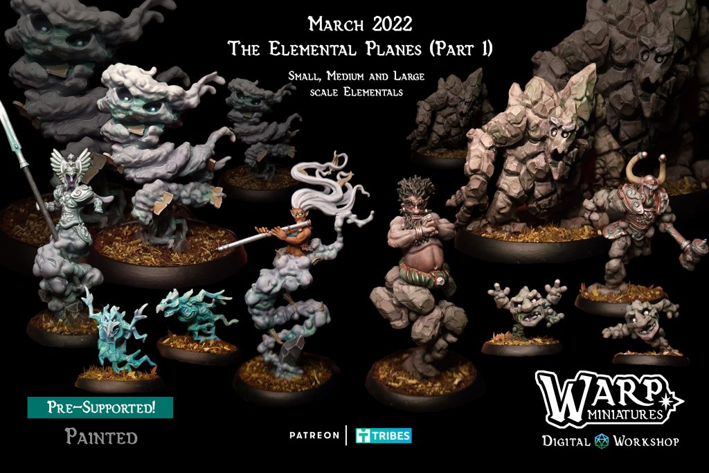 Warp Miniatures Summon Up Elemental Powers On Patreon – OnTableTop ...
