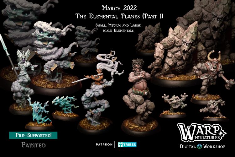 Warp Miniatures Summon Up Elemental Powers On Patreon – OnTableTop ...