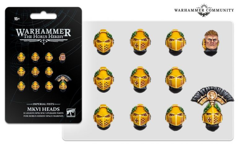 Show Your Loyalty With The Horus Heresy Imperial Fists Heads ...