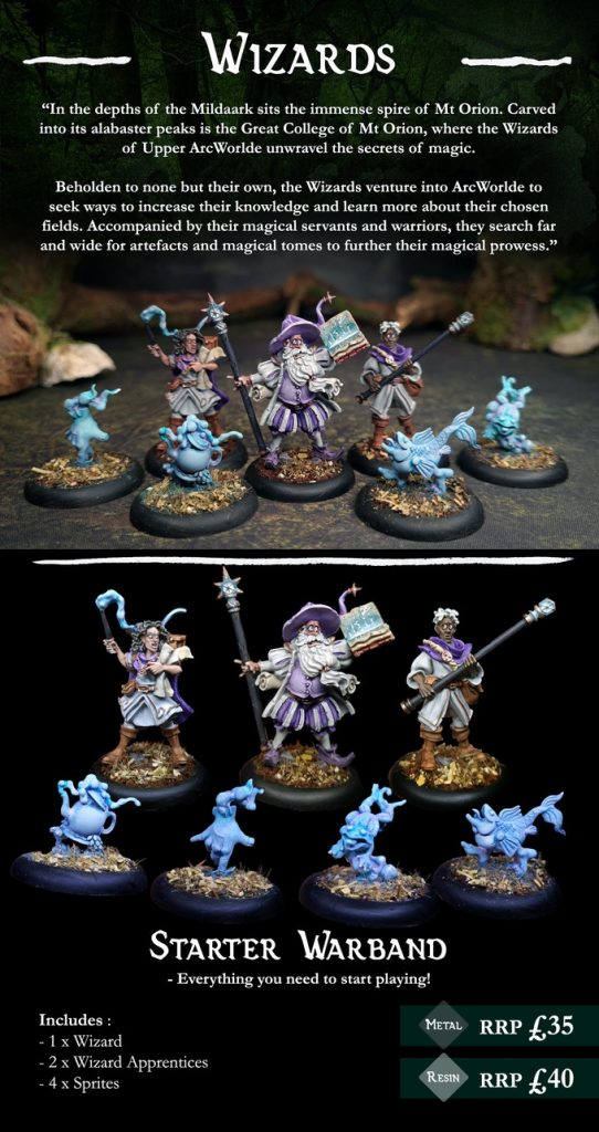 New Wizards & Dark Lords Join Warp Miniatures’ ArcWorlde! – OnTableTop ...
