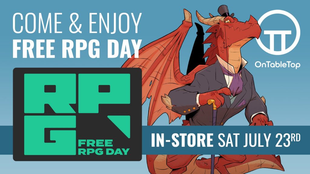 Free RPG Day Comes To Town This Saturday 23rd July At The OnTableTop ...