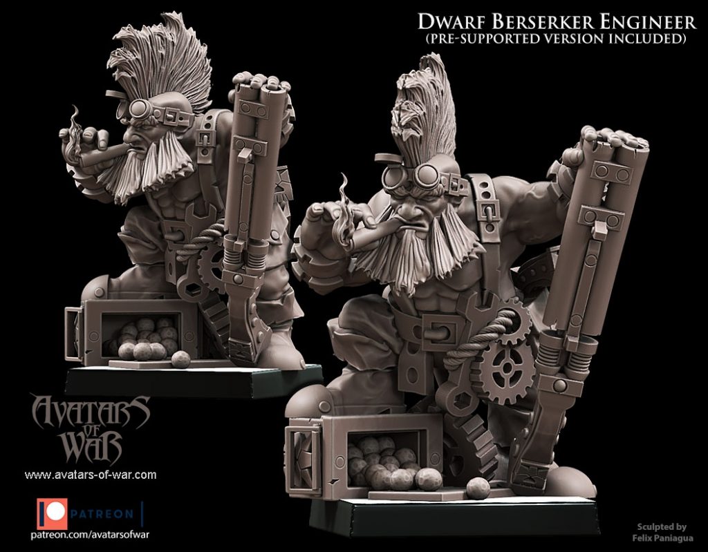 Avatars Of War Bring Mighty Fantasy Dwarf Heroes To Patreon ...