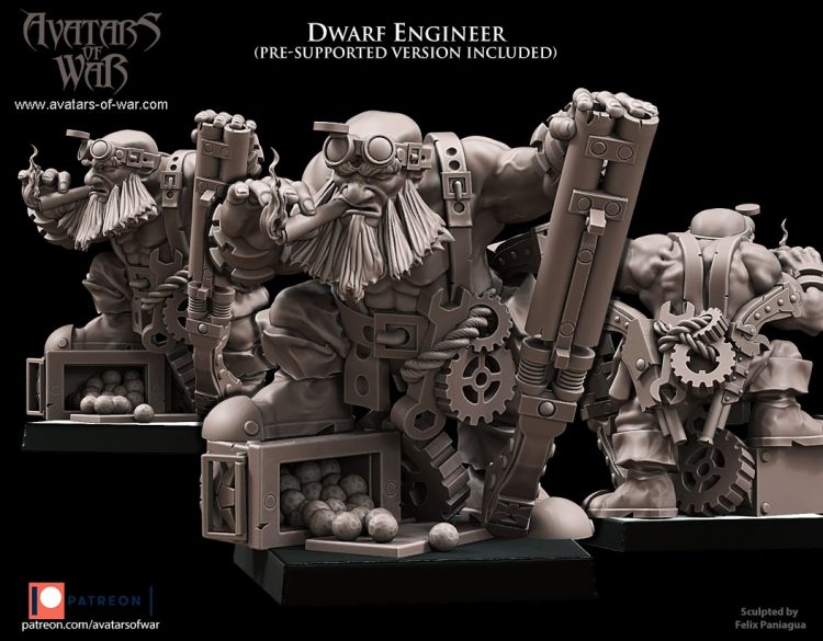 Avatars Of War Bring Mighty Fantasy Dwarf Heroes To Patreon – OnTableTop – Home of Beasts of War