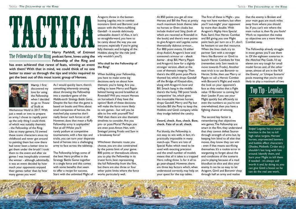 Order Fellowship Themed Middle-earth SBG Magazine Issue #12 ...