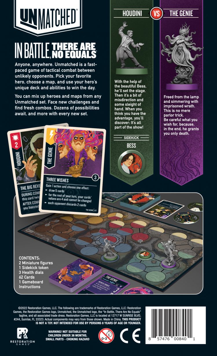 Unmatched: Houdini Vs The Genie Pre-Orders Now Available – OnTableTop ...