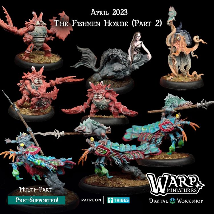 Net Warp Miniatures’ Expanding Fishmen Horde On Patreon – OnTableTop ...