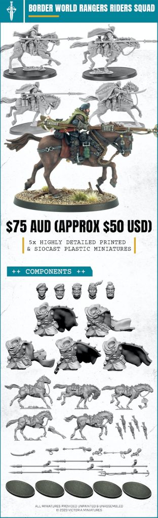 Pledge For Victoria Miniatures’ Ace 28mm Grimdark Rough Riders ...