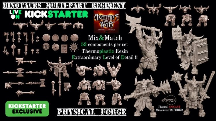 Avatars Of War Kickstart A Regiment Of Mighty Minotaurs! – OnTableTop ...