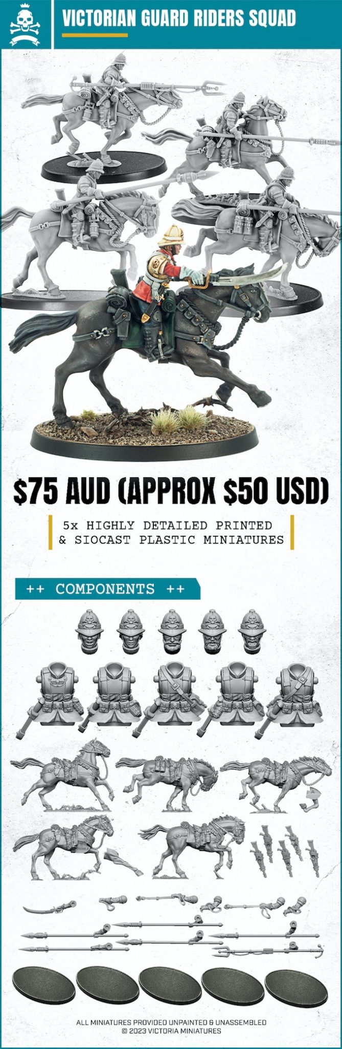 Pledge For Victoria Miniatures’ Ace 28mm Grimdark Rough Riders ...