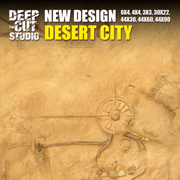 Deep-Cut Release New Shatterpoint Desert City Gaming Mat – OnTableTop ...