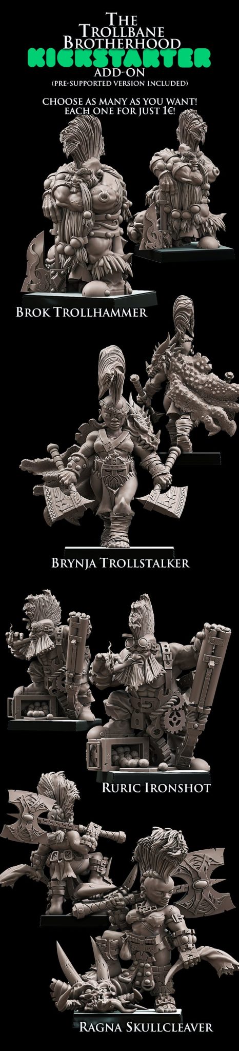 Battle Alongside Avatars Of War’s New Stone Trolls On Kickstarter ...