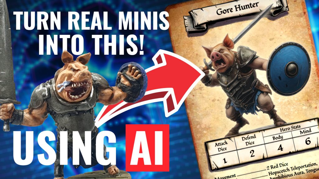 Using AI To Make Real Miniatures Into HeroQuest Monster Cards! | #Dungeonalia – OnTableTop ...
