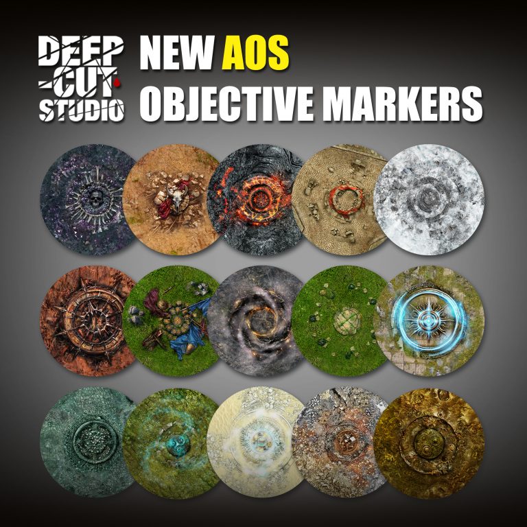 Deep-Cut Release New Age Of Sigmar Objective Markers – OnTableTop – Home of Beasts of War